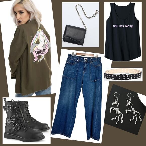 Hot Topic | Jackets & Coats | Hot Topic Hardcore Unicorn Soft Grunge ...